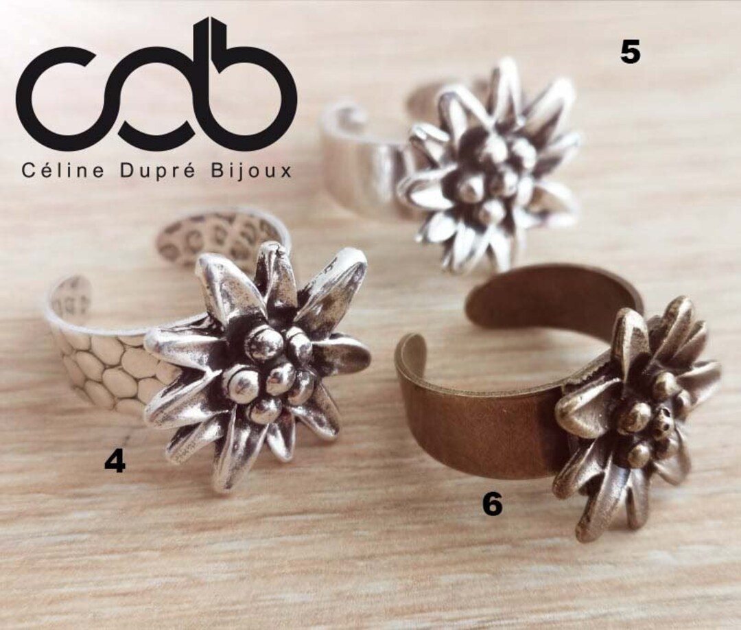 Edelweiss Ring Different Models and Finishes - Etsy