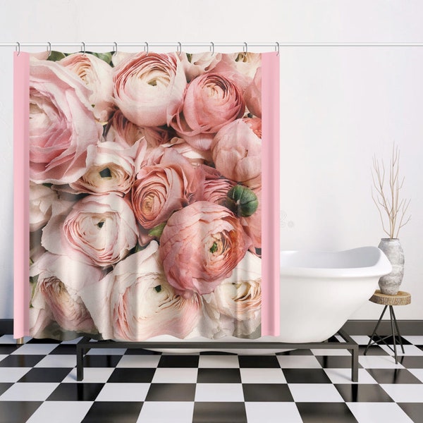 Cabbage Rose Curtain - Etsy