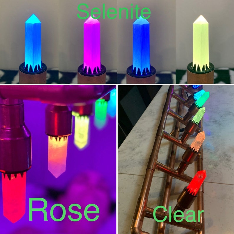 Copper Therapy Lights. the Entire Shop. Crystal Light Bed - 3 Wands - Etsy