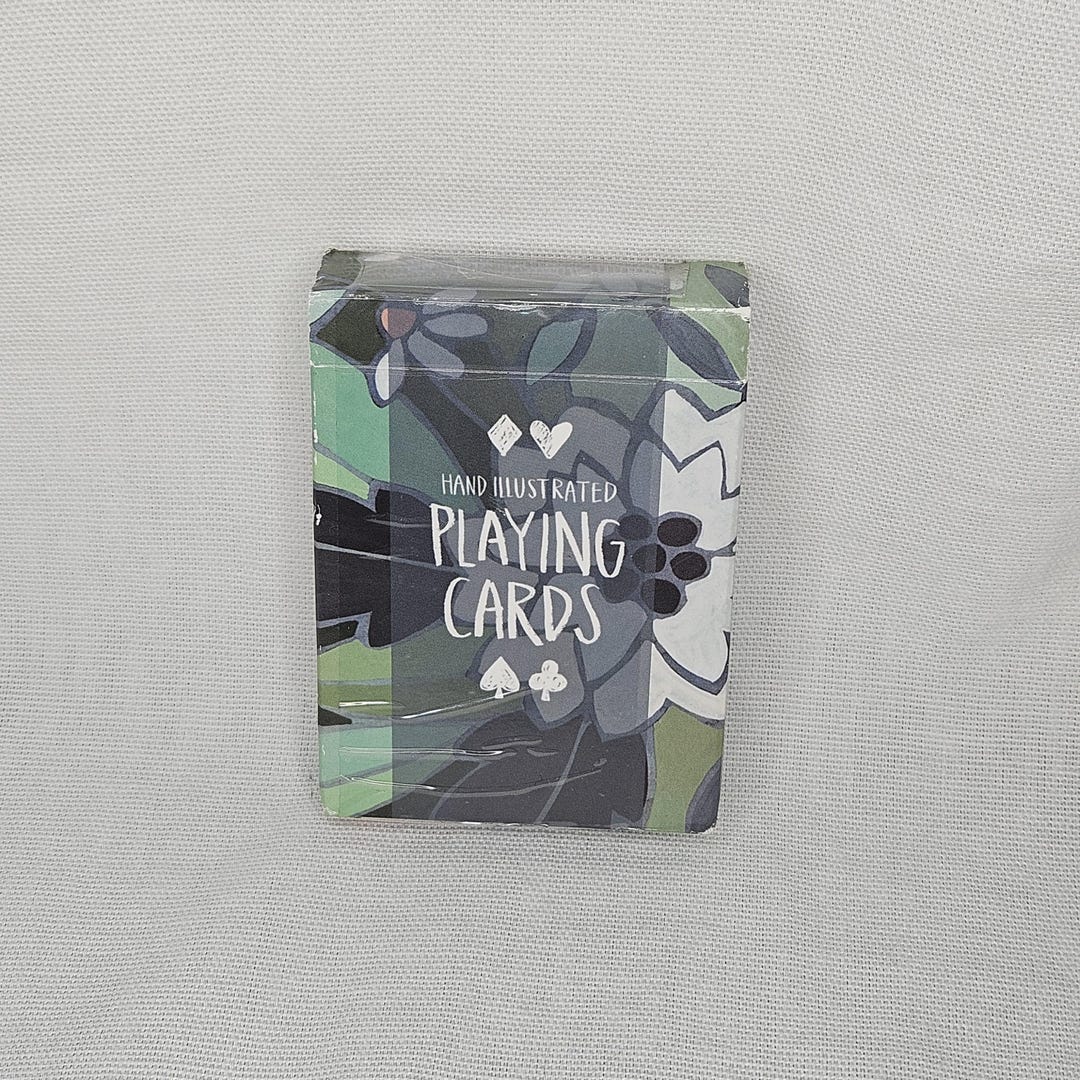 Artistic Floral Standard 52 Playing Card Deck - Etsy