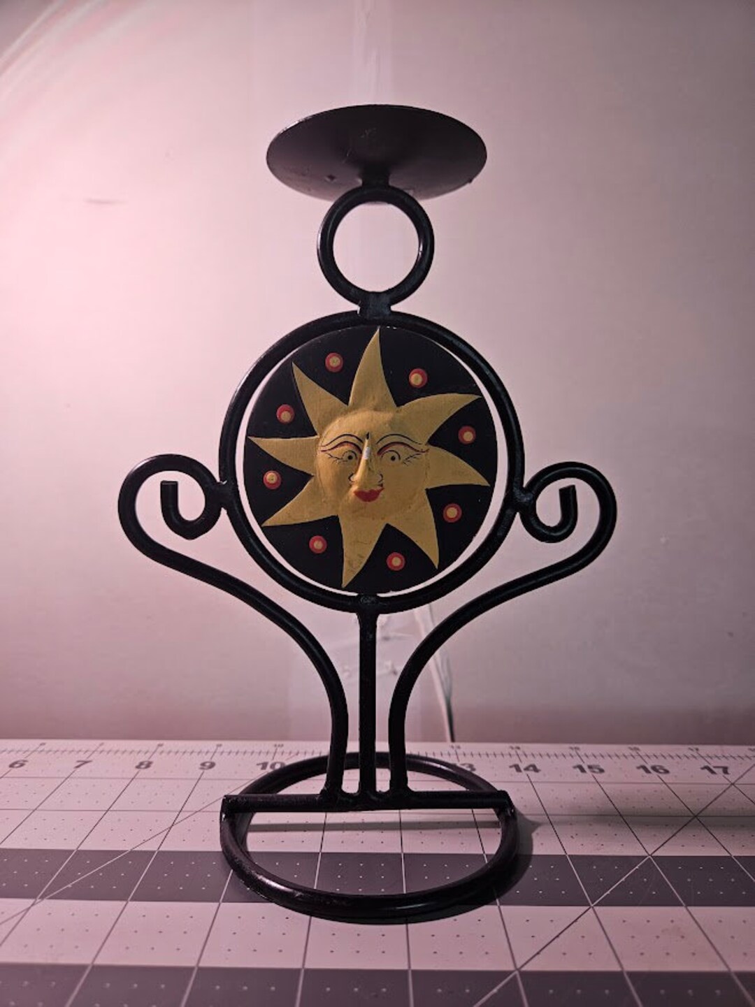 Spinning Sun and Moon Celestial Metal Candle Holder - Etsy