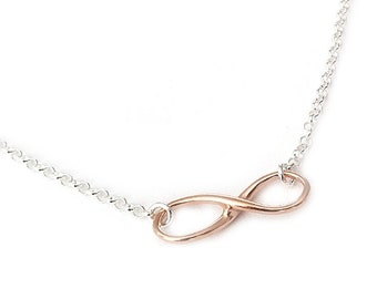 Rose Gold Infinity | Etsy