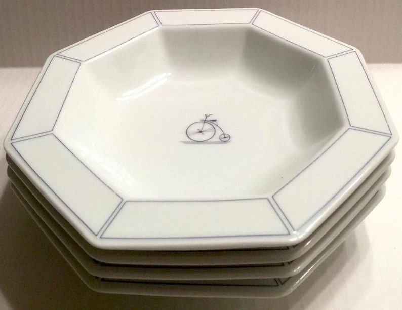 Mikasa bicycle 4 SOUP BOWLS - Etsy
