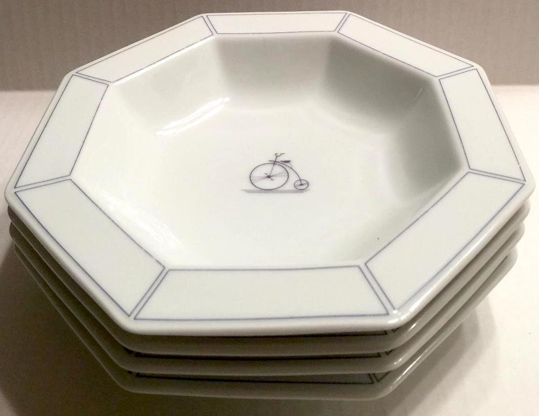 Mikasa "bicycle" (4) SOUP BOWLS - Etsy