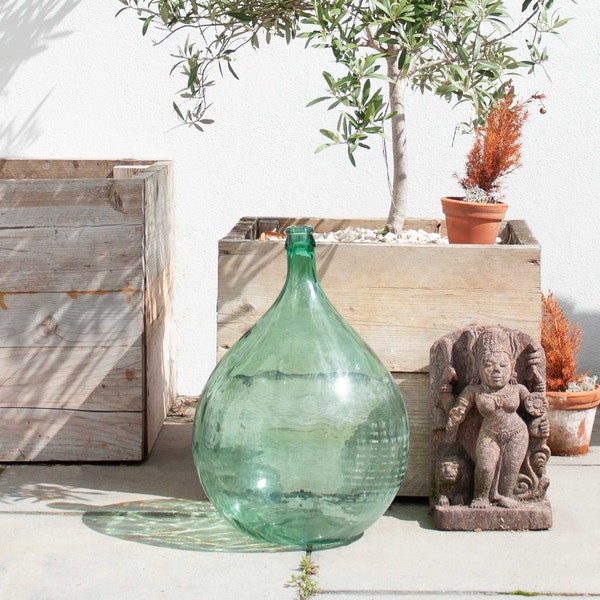 Large Glass Demijohn - Etsy UK