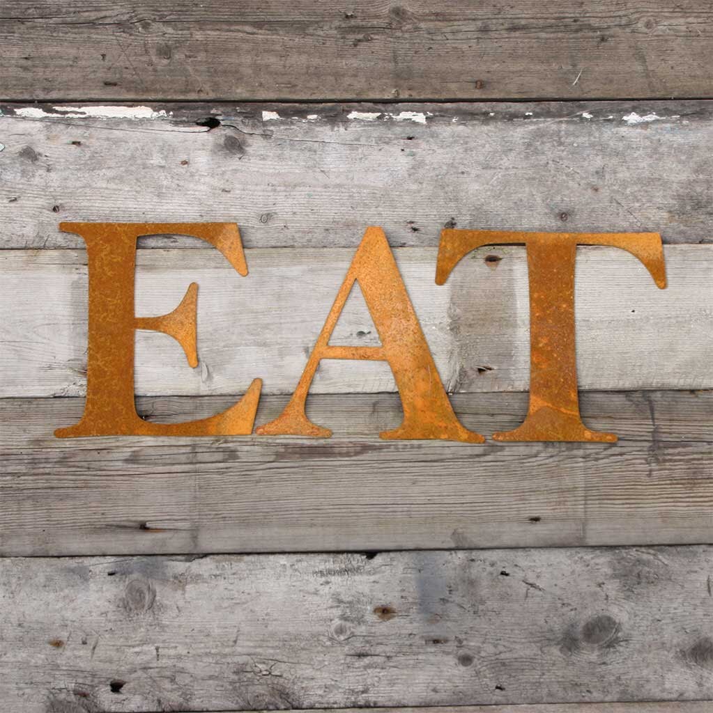 Vintage Rusted Metal Letters Home Decor Lettershouse - Etsy UK