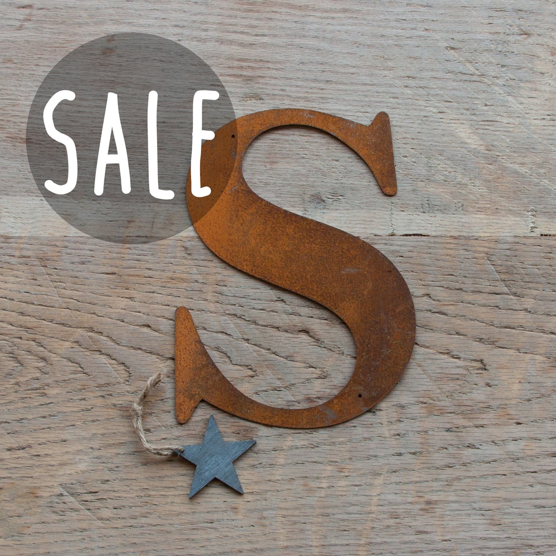 Vintage Rusted Metal Letters Home Decor Lettershouse - Etsy UK
