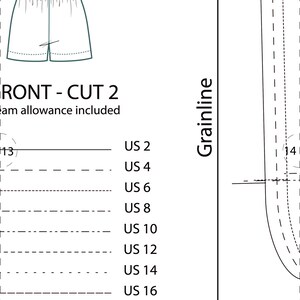 Simple Womens High Waisted Shorts With Elastic Waistband PDF Sewing ...