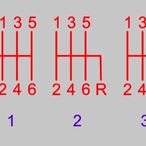 Custom Shift Pattern Decal - Manual Stick Shift Vinyl Sticker - Etsy