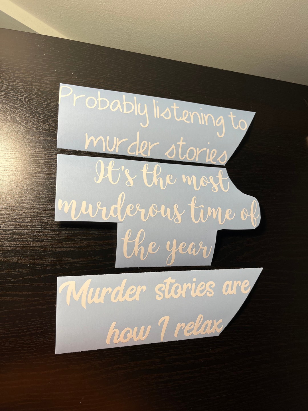 True Crime Stickers Podcasts and Murder - Etsy