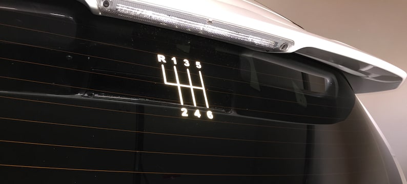 Custom Shift Pattern Decal Manual Stick Shift Vinyl Sticker | Etsy