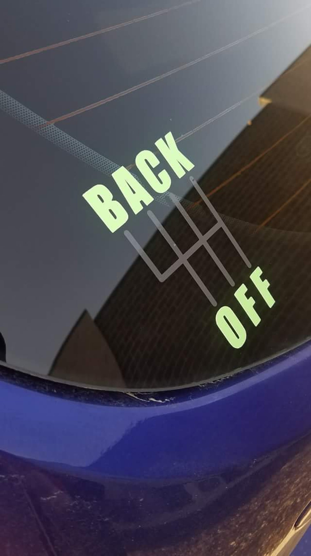 Back off Stick Shift Pattern Decal - Manual - 6 Speed - Etsy