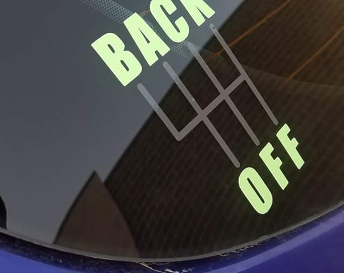 Back off Stick Shift Pattern Decal Manual 6 Speed - Etsy