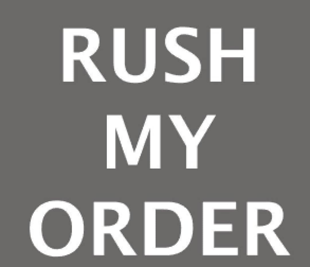 RUSH Processing Time - Add On - Etsy