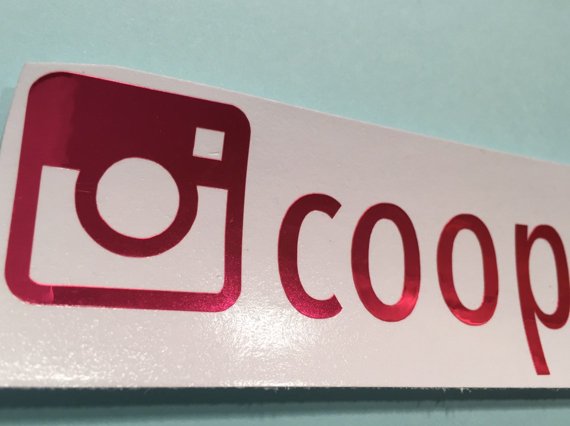 Personalized Instagram IG Tag Vinyl Decal | Etsy