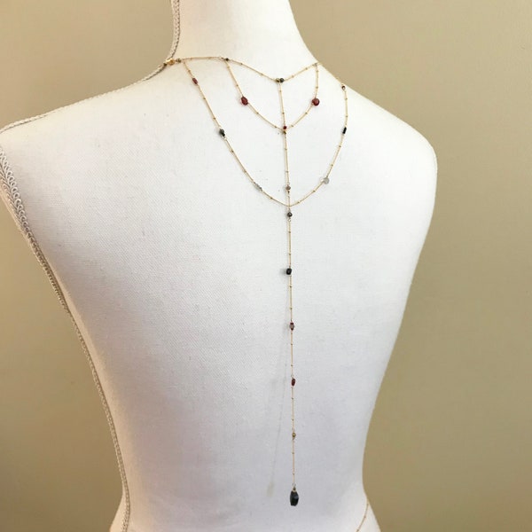 Low Back Necklace - Etsy