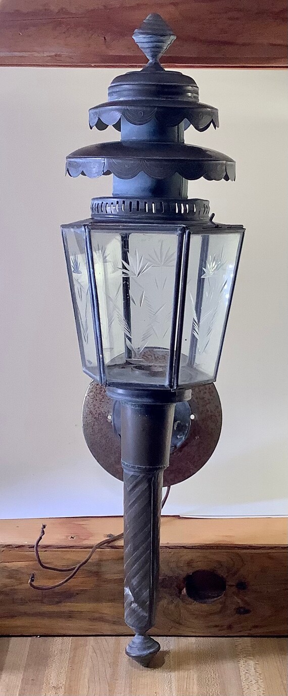 Antique Carriage Stagecoach Converted Oil Lantern - Etsy