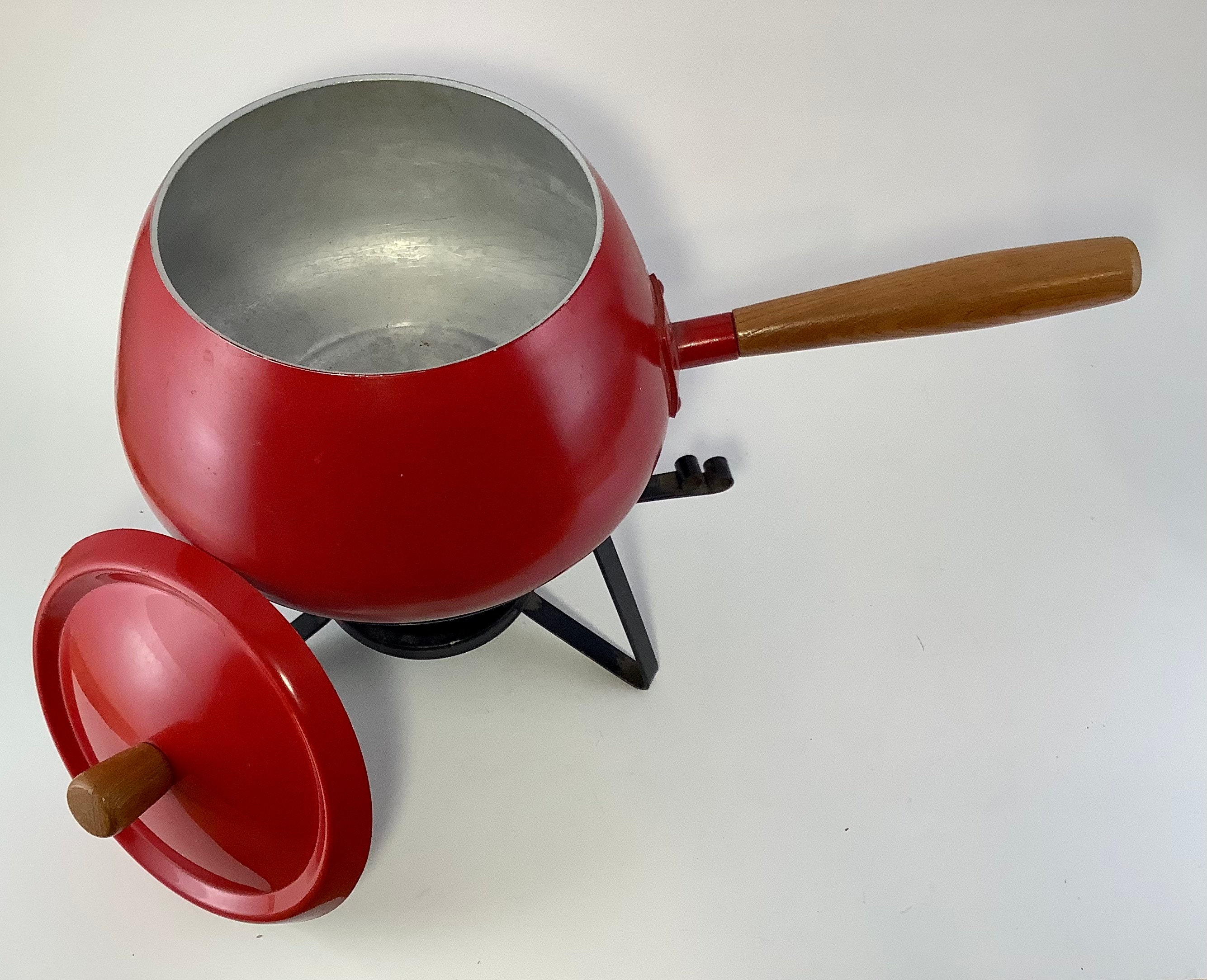 1970's Retro Red Fondue Pot - Etsy