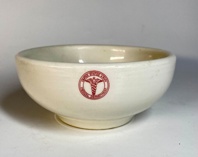 WW2 US Army Medical Department Ceramic Bowl - Etsy