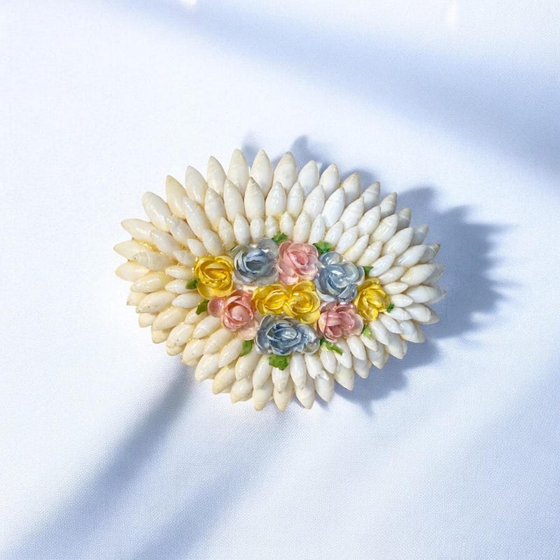 60's Rose Pin - Etsy
