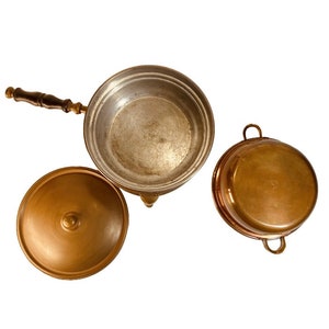 Vintage Middle Eastern Tin Lined Copper Cook Ware Shafing Dish Makers ...