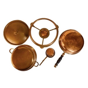 Vintage Middle Eastern Tin Lined Copper Cook Ware Shafing Dish Makers ...