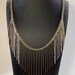 Vintage Chain Fringe Necklace - Etsy