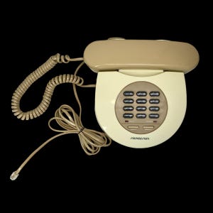 Vintage Sound Design Two Tone Landline Phone With Hand Set Model # 7229 ...