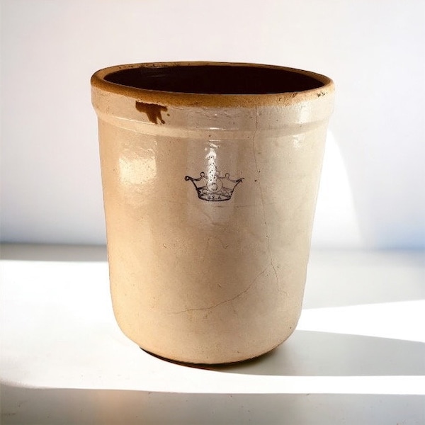 Large Antique Crock - Etsy