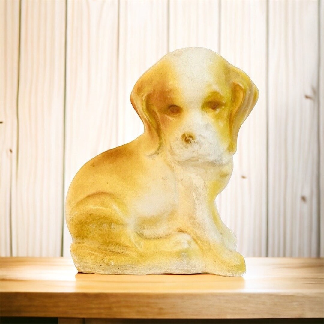 1940’s Chalk Ware Dog Figurine Statue - Etsy