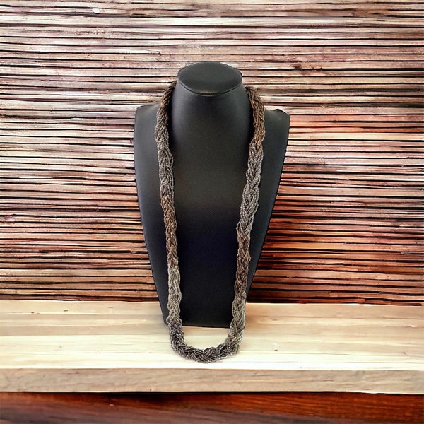Braided Necklace - Etsy