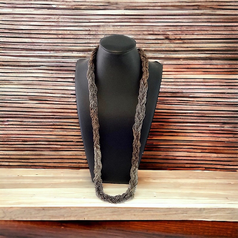 Braided Necklace - Etsy