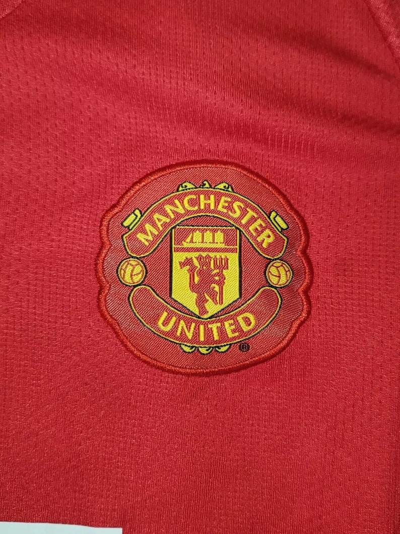 Retro Ronaldo CR7 7 Manchester United 2007-08 Home Retro Soccer Jersey ...