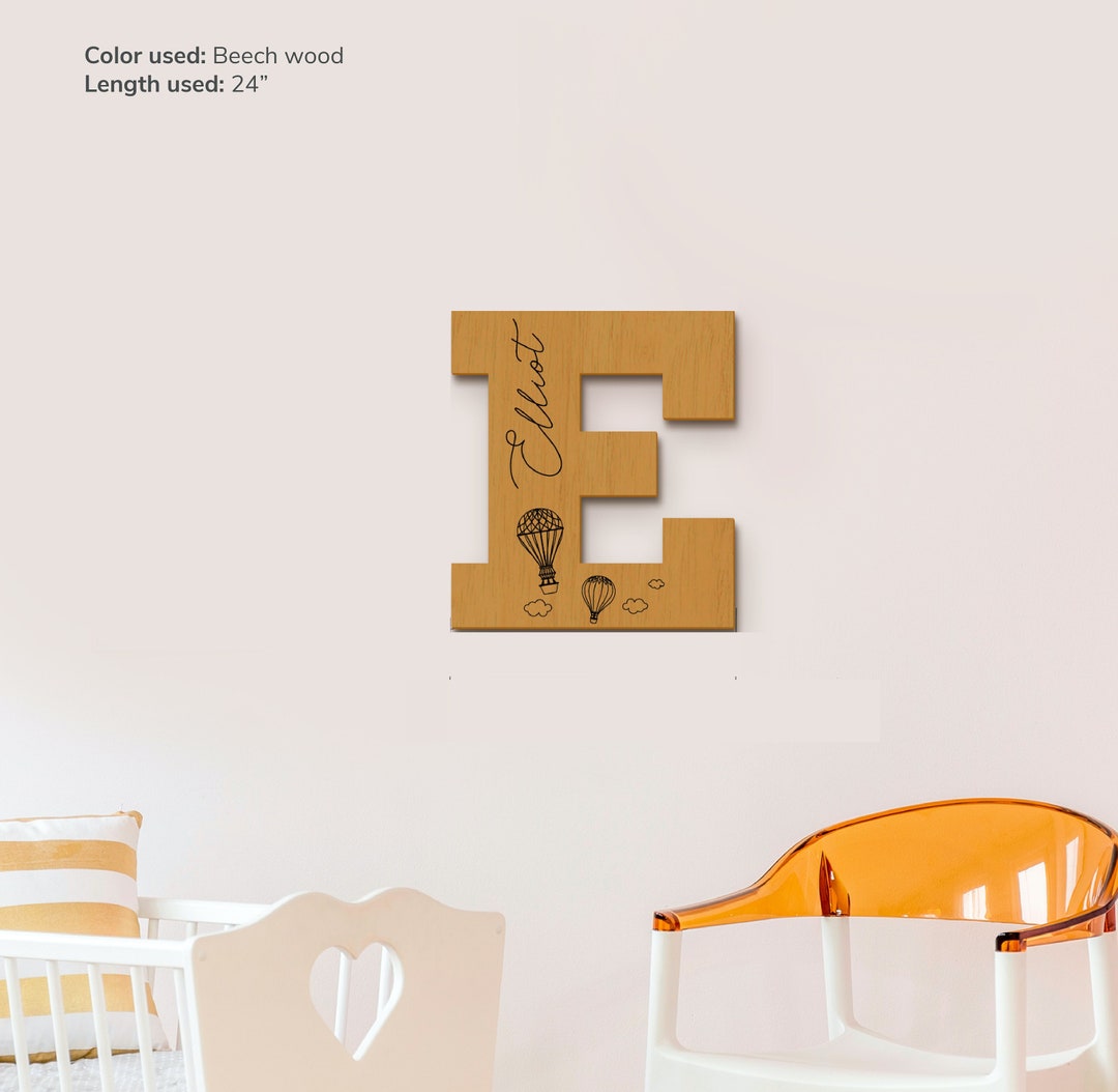 Personalized Baby Initial and Name Custom Initial Personalized Initial ...