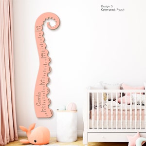 Anchor Height Chart Custom Growth Chart Nautical Nursery Under the Sea ...