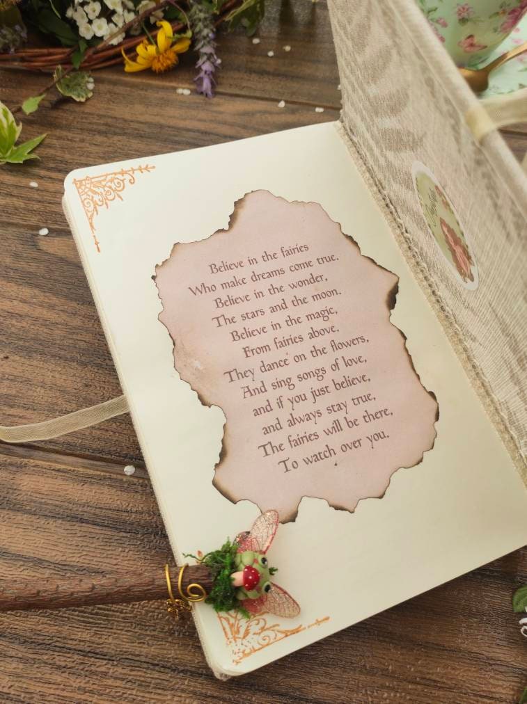 Mushroom House Notebook Diary Fairy House Cottagecore | Etsy