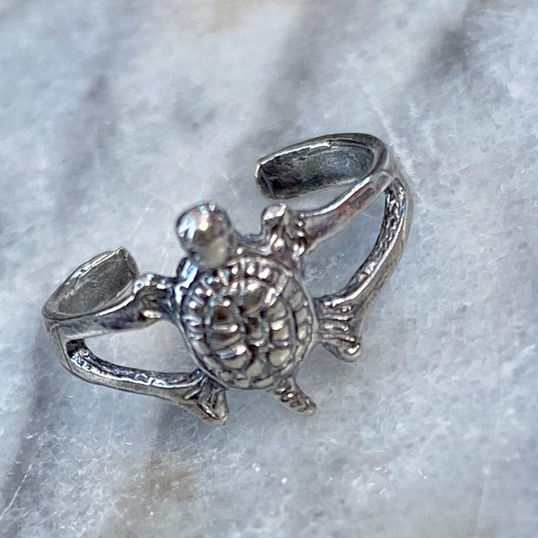 Turtle Toe Ring - Etsy