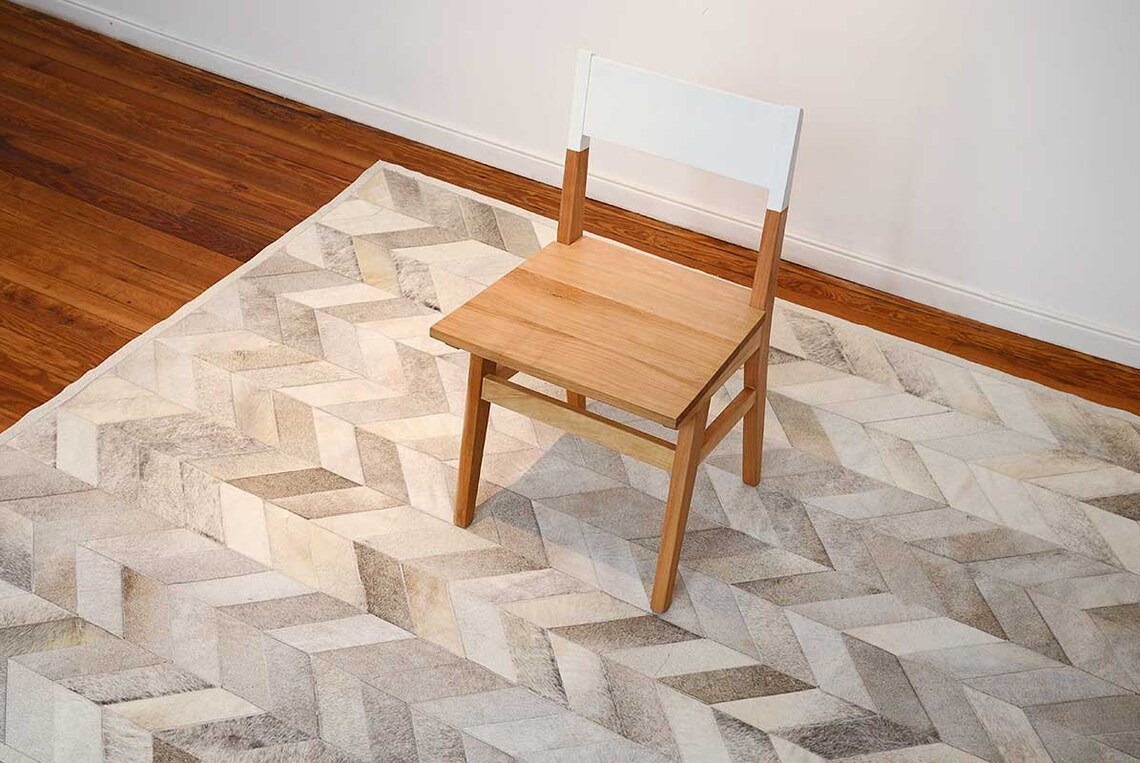 Gray Chevron Cowhide Rug No. 276 Patch Work Cow Hide Rugs Herringbone ...