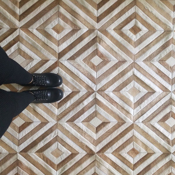 CowhidePatchworkRugs - Etsy