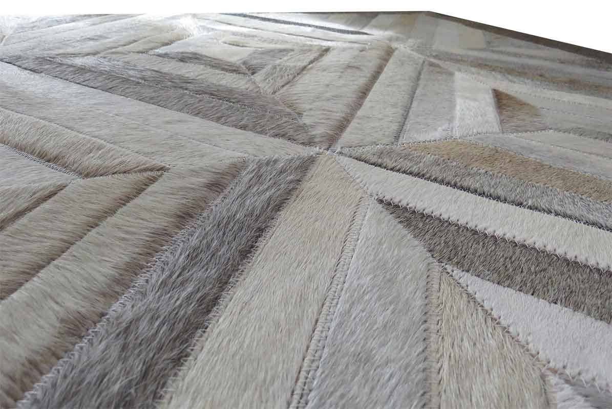 Taupe and Cream Diamond Patchwork Cowhide Rug No. 302 Cow - Etsy