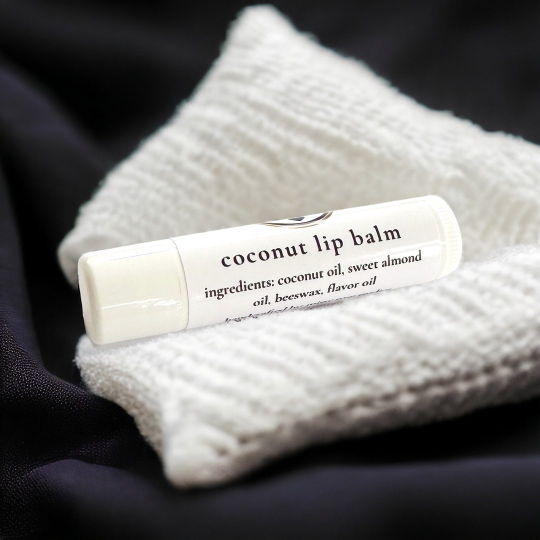 Tropical Island Coconut Lip Balm, Handmade Beeswax Lip Care | Clean ...