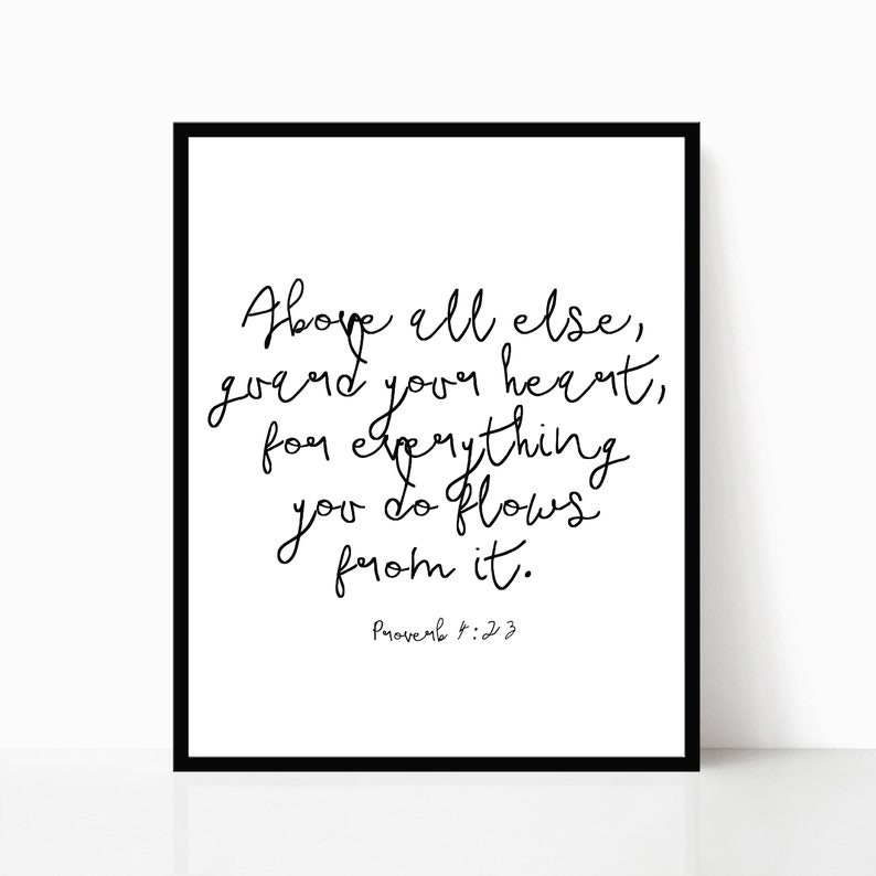Proverbs Wall Art, Inspiring Print, Inspiring Quote Wall Art ...