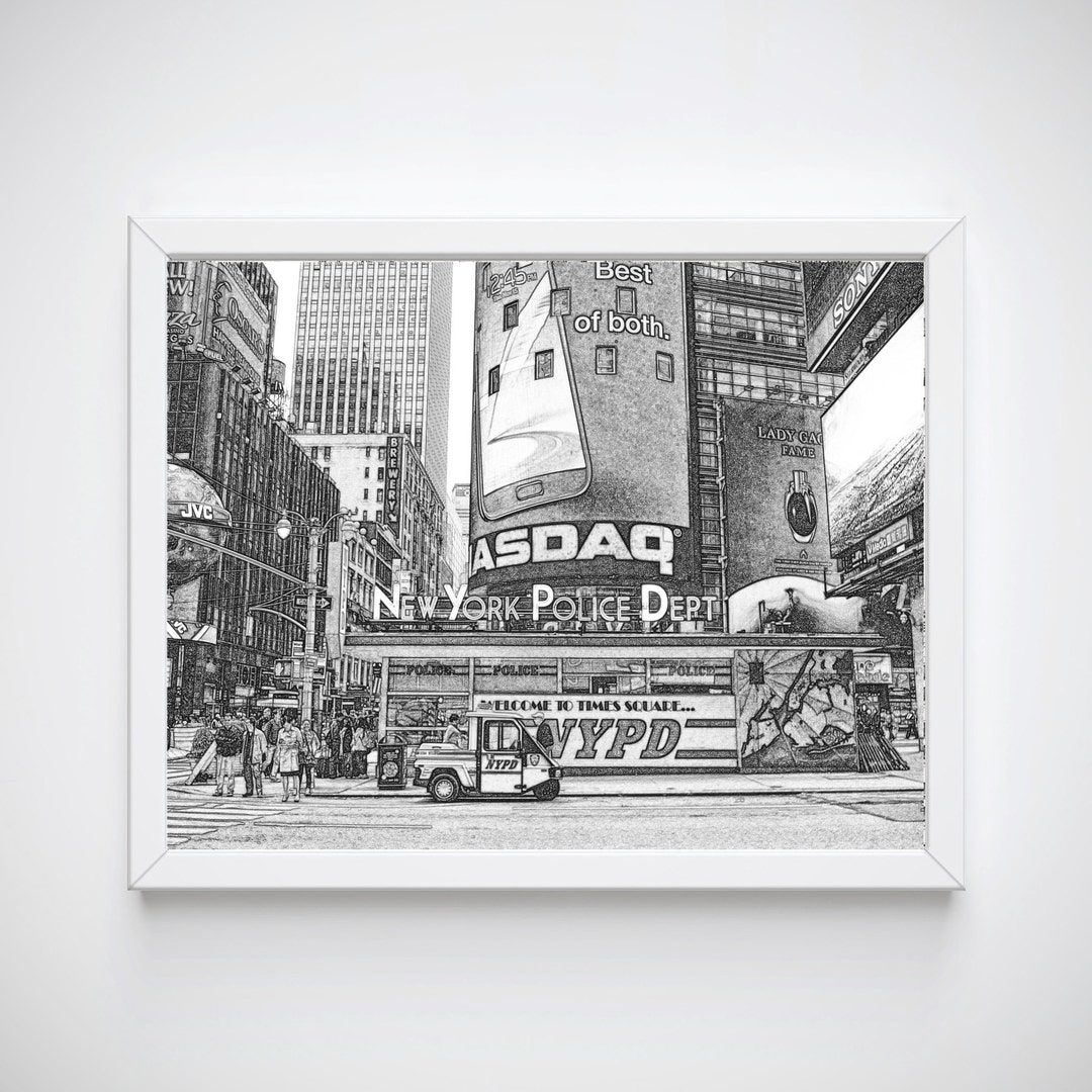 NYPD Gift, New York Wall Print, New York Print Decor, Police Gift, New ...