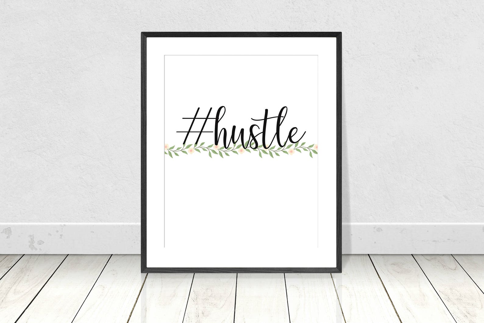 Hustle Wall Art Hustle Wall Print Hustle Art Print Girl - Etsy