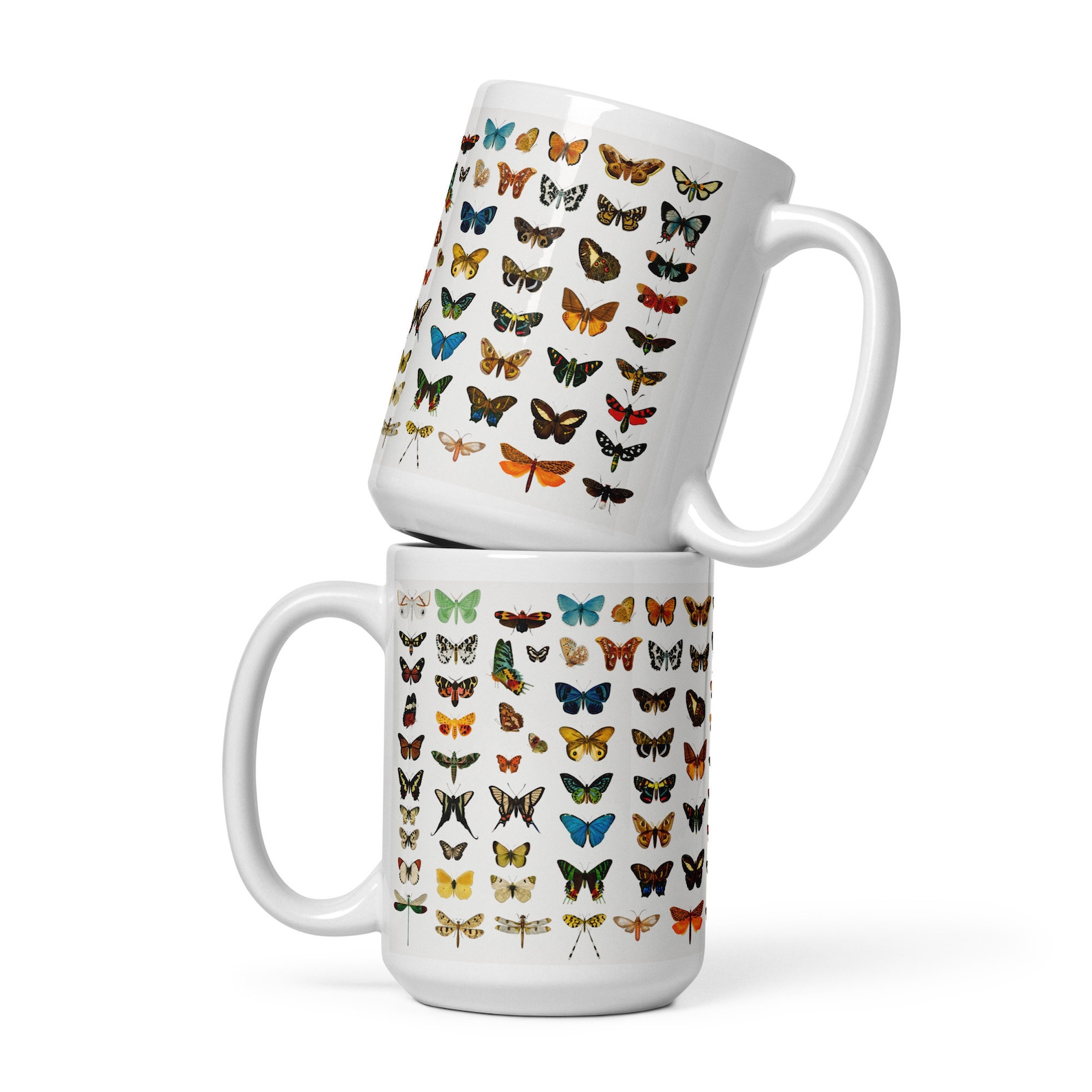 Mugs Butterfly, Coffee Mug With Butterflies, Collage of Butterflies ...
