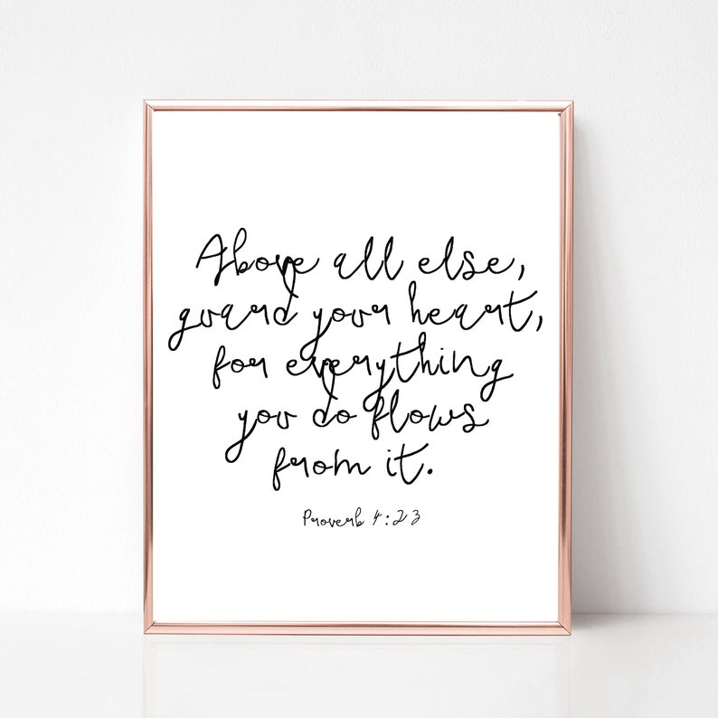 Proverbs Wall Art, Inspiring Print, Inspiring Quote Wall Art ...