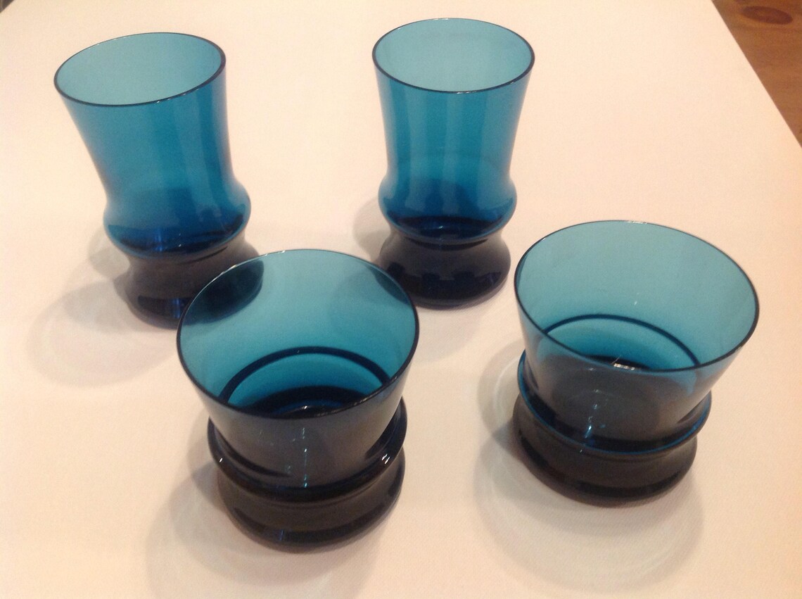 Teal Drinking Glasses - Etsy