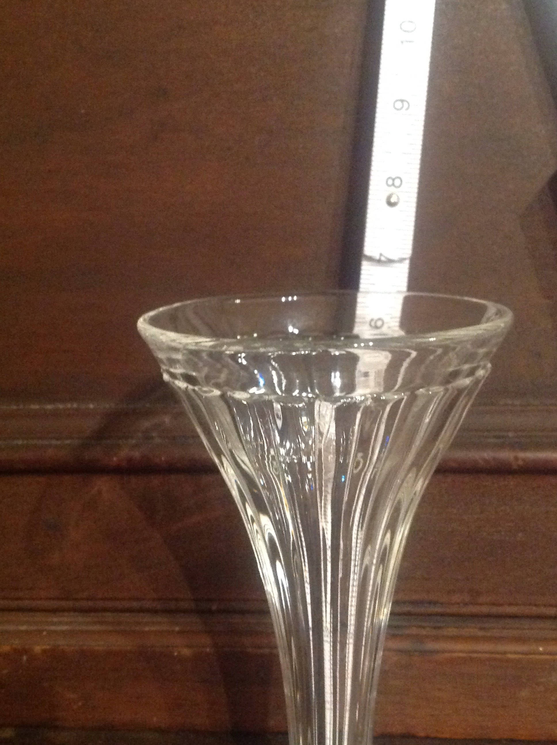 Fluted Flared Glass, Vintage, Ships From Canada - Etsy