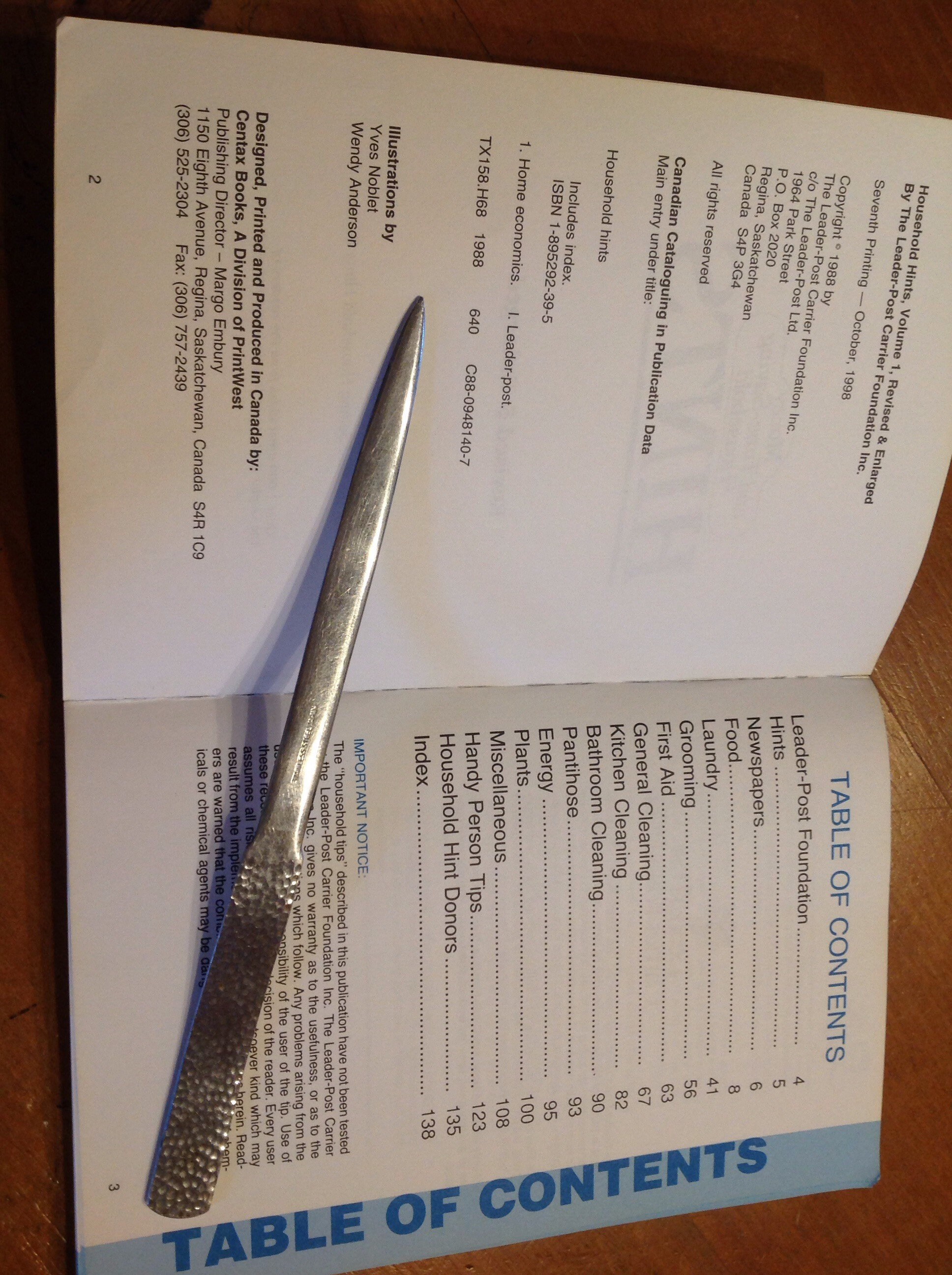 Household Hints Book, Ships From Canada - Etsy