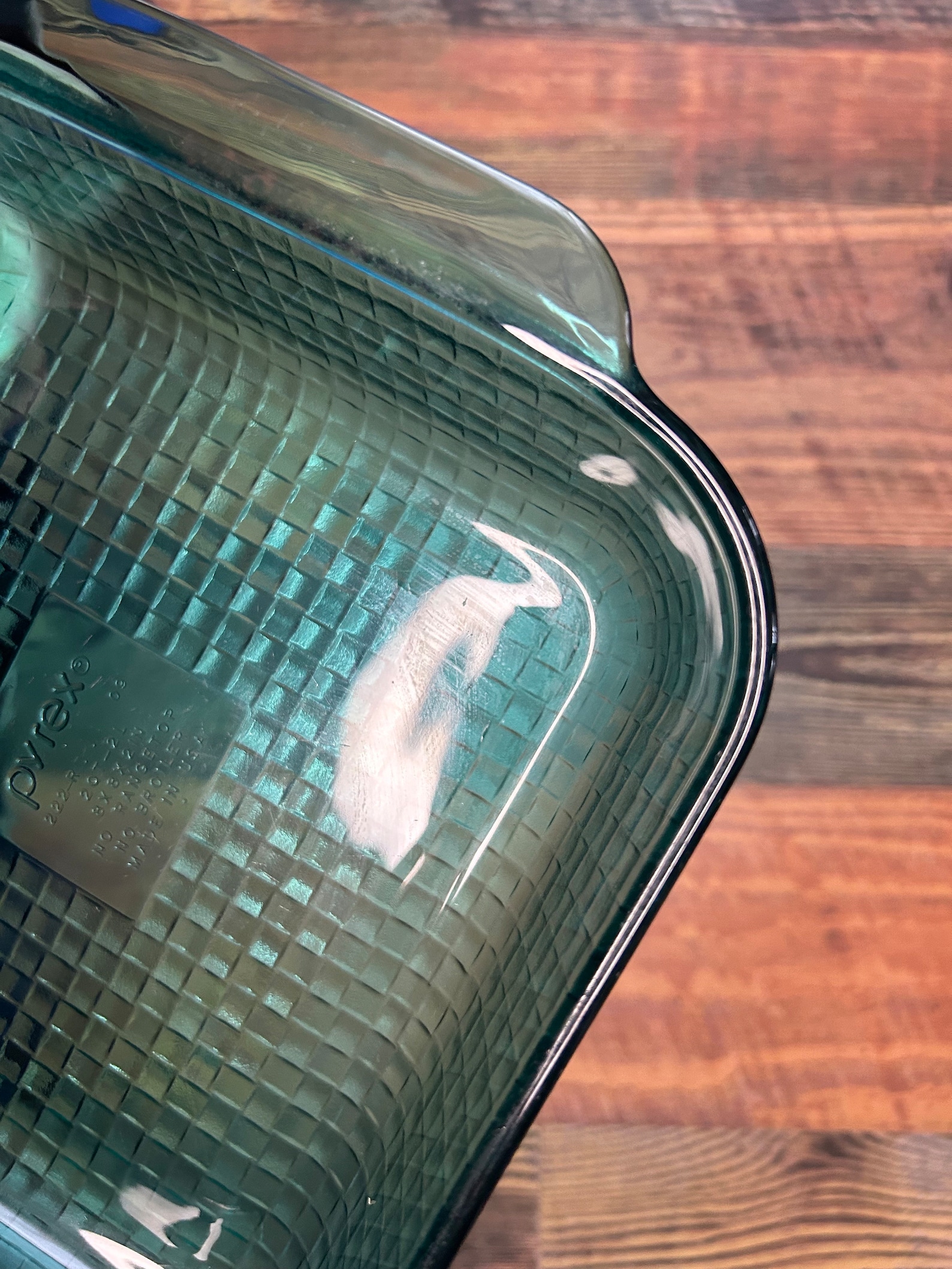 Teal Peacock PYREX Weave Pattern Square Baking Dish, Vintage, Ships ...